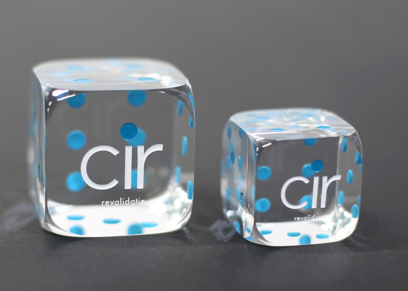 Crystal Branded Dice Employee Award - Cristaux International
