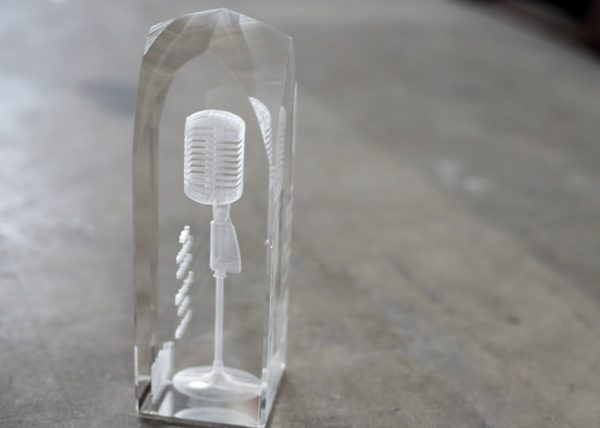 3D Lasered Microphone - Cristaux International